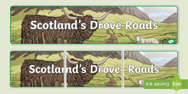 Scotland's Drove Roads Display Banner (teacher made)