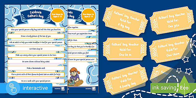 Celebrate Father's Day for Free: Ideas for Ages 2 - 5