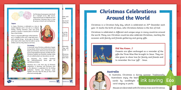 Christmas Comprehension Year 5/6 - Global Festive Traditions