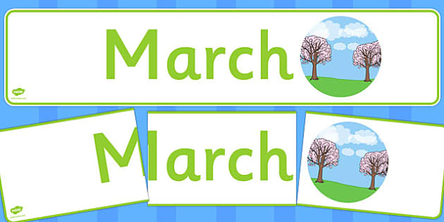 👉 March Display Banner (teacher made) - Twinkl