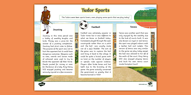 Tudor Sports Fact File (Hecho por educadores) - Twinkl