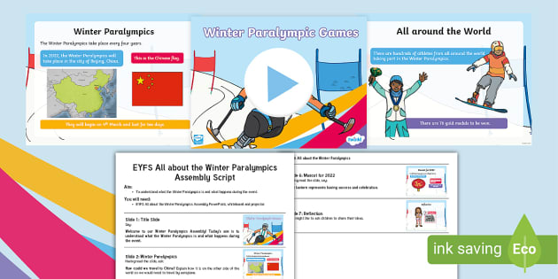 EYFS All About the Winter Paralympics Assembly Pack - Twinkl