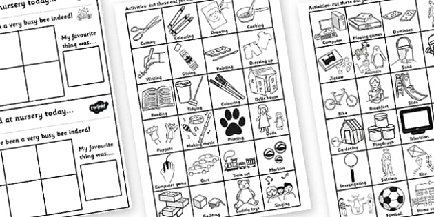 FREE! - What I Did Today Home Communication Cards For Nursery