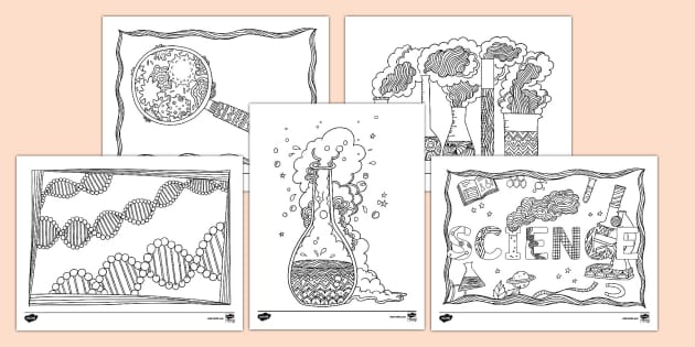 science coloring pages middle school printable