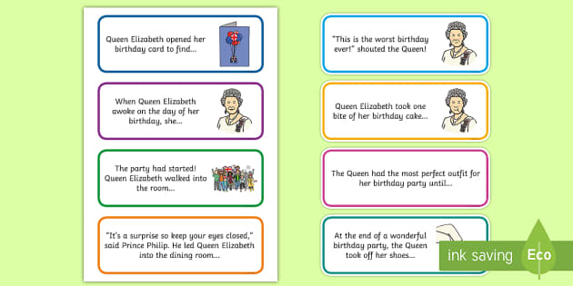 The Queen's Birthday Writing Prompts (teacher made)