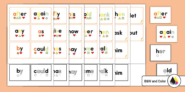 First Grade Heart Word Practice Cards - Set 3 - Twinkl