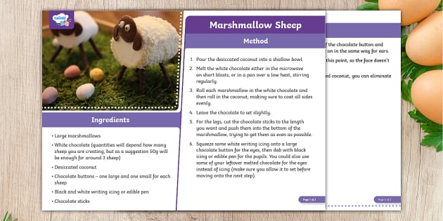 Easter Baking for Preschool Children - Twinkl