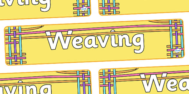 Weaving Display Banner