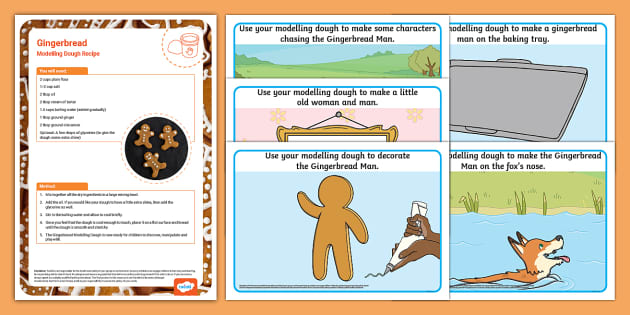 The Gingerbread Man Modelling Dough Recipe and Mat Pack