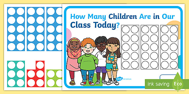 EYFS How Many Children Are in Our Class Today?