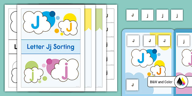 Letter Jj Sorting File Folder Activity Teacher Made 