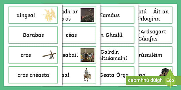 Scéal na Cásca: Cártaí Téarmaíochta - Twinkl