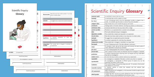 Scientific Enquiry Glossary | KS3 Science | Beyond Secondary