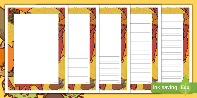 Autumn Page Borders (Full)
