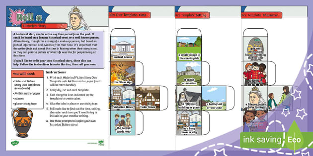 Roll a Historical Story (Ages 5 - 7) (teacher made) - Twinkl