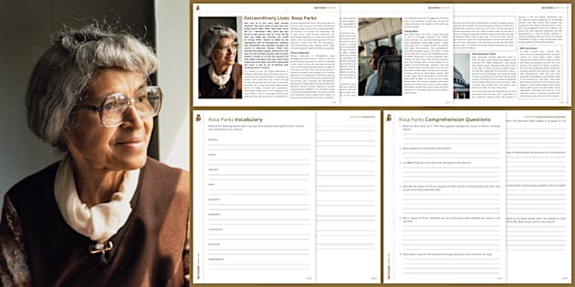 Extraordinary Lives: Rosa Parks Reading Comprehension