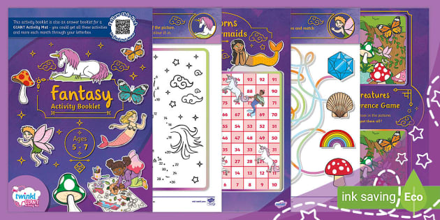 Fantasy Activity Booklet 5 to 7 years (teacher made)