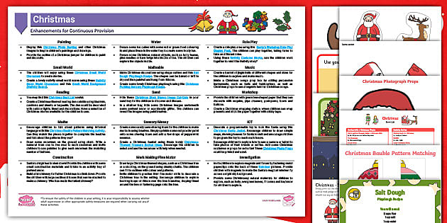 EYFS Christmas Continuous Provision Ideas and Resource Pack (Ages 2-4) (New