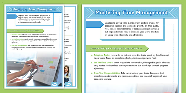 Mastering Time Management: A Guide for Grade 9s - Twinkl Mastering Time Management: A Guide for Grade 9s - Twinkl