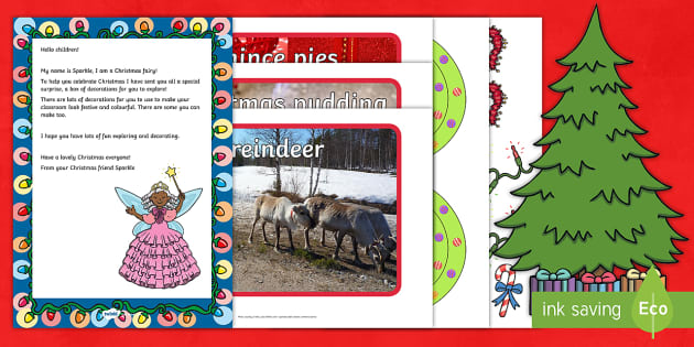 Editable Letter Christmas Decorations Resource Pack - Twinkl