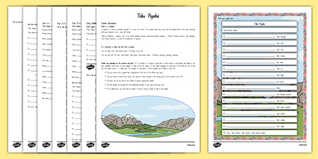 Māori Pepeha Template - Pepeha Poster / Mihi Whakatau