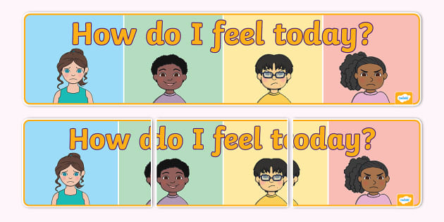 How Do I Feel Today Display Banner How Do I Feel Today Display Banner