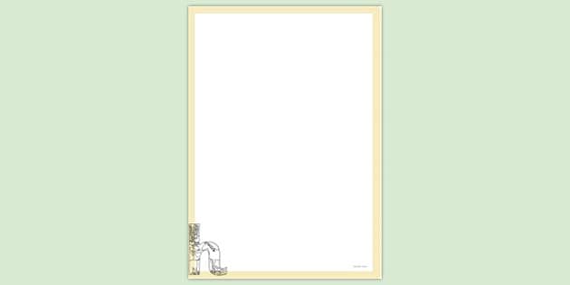 H Page Border For Children