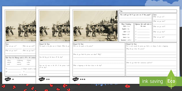 Anzac Day Photo Board Activity (teacher made) - Twinkl