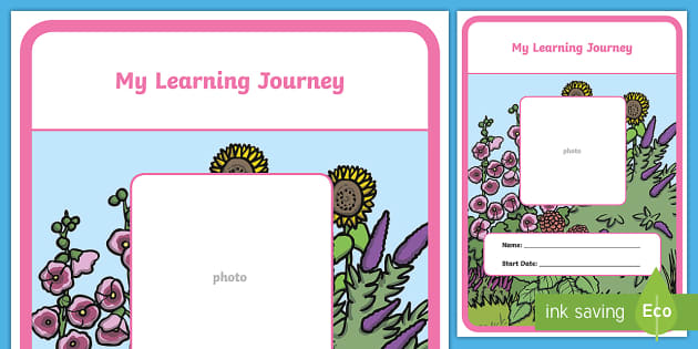 EYFS Editable Learning Journey Front Cover Plant-Themed