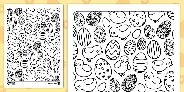 Feuille de coloriage : Pâques - Twinkl Arts (teacher made)