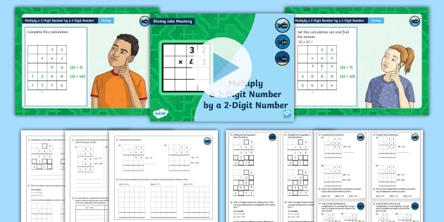 👉 Multiplication | 2-Digit by 2-Digit PowerPoint Pack | Maths