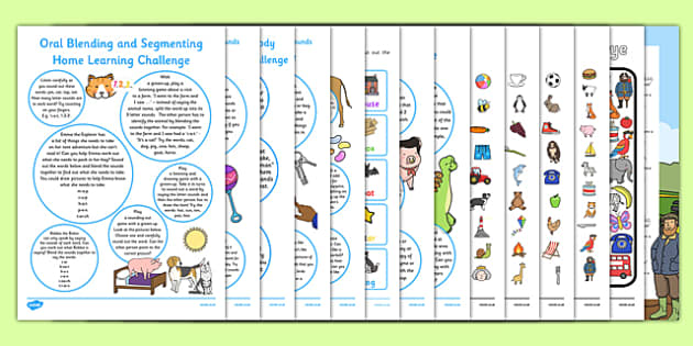 Letters and Sounds Reception Challenges - Home Learning Pack