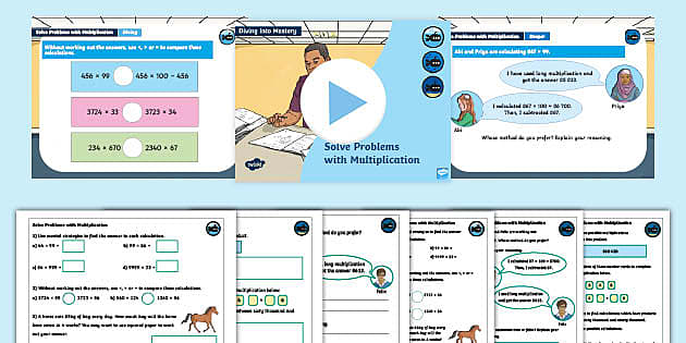 👉 Y5 Mastery: Step 6 Solve Problems with Multiplication Pack