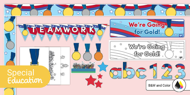 Special Olympics Bulletin Board Pack (teacher made) - Twinkl