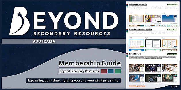 Beyond Secondary Resources Australia Membership Guide
