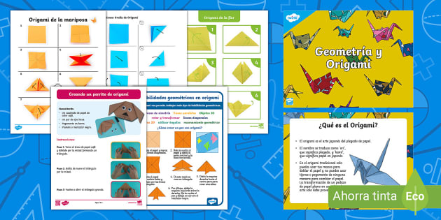 Pack: Geometría y Origami (l'insegnante ha fatto) - Twinkl