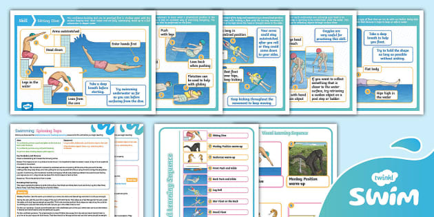 Twinkl Swim - Stage 2 (Beginners) Lesson 8 - Spinning Tops