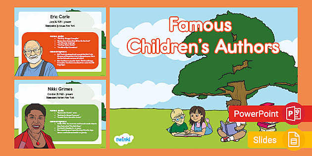 Famous Children's Authors Presentation - PowerPoint & Google Slides