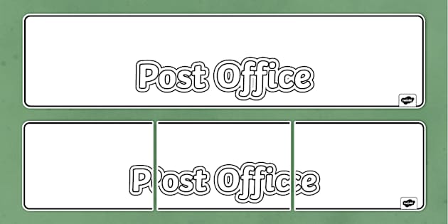 Post Office Collaborative Drawing Display Banner Twinkl