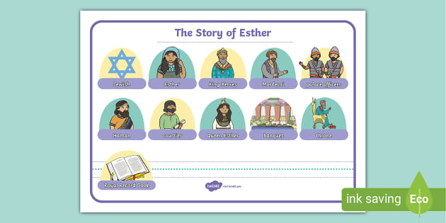 The Story of Esther Word Mat - KS1 (teacher made) - Twinkl