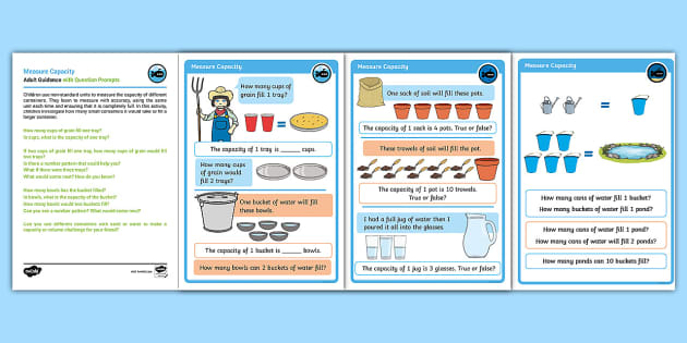 👉 White Rose Maths Compatible Year 1 Measure Capacity Mastery