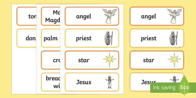 The Easter Story Word Cards (teacher made) - Twinkl
