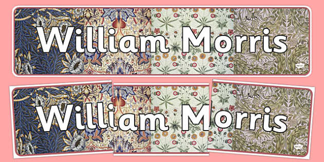 William Morris Display Banner (teacher made) - Twinkl