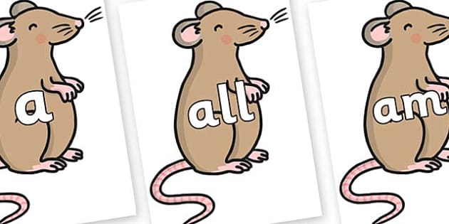 Foundation Stage 2 Keywords on Mouse