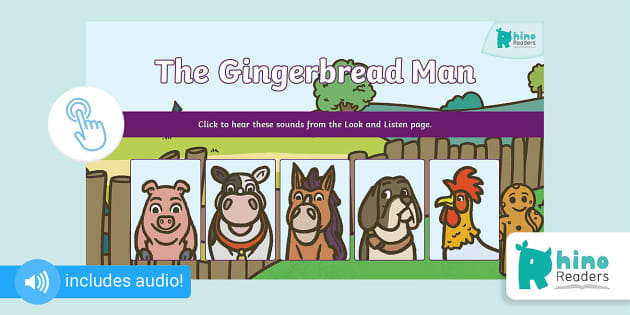 FREE! - The Gingerbread Man - Look and Listen Activity