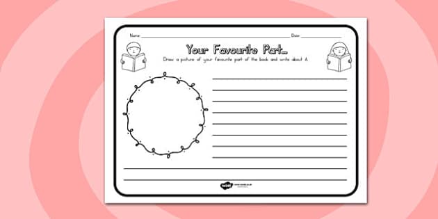 Your Favourite Part Comprehension Worksheet (teacher made)