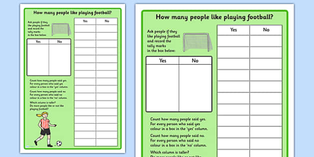 Football Graph Worksheet (teacher made)