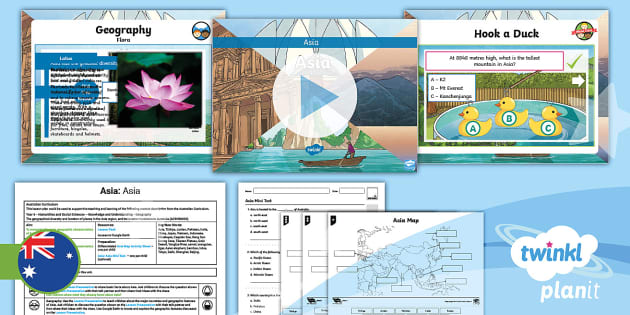 Year 6 HASS Geography Asia Lesson 1 Asia (teacher made)