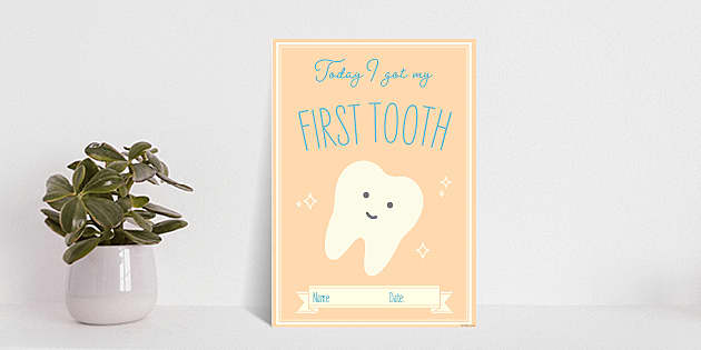 First Tooth Milestone Postcard | Twinkl Party (teacher made)