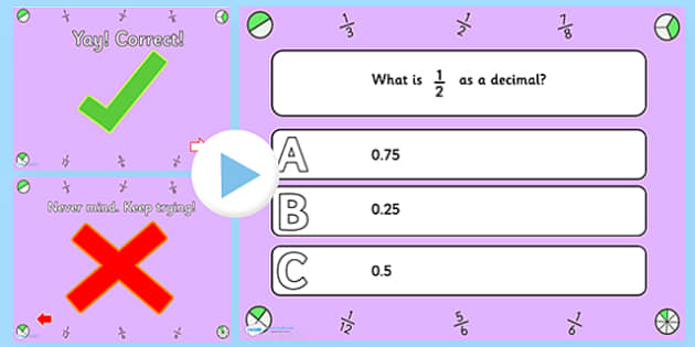 Converting Fractions to Decimals PowerPoint